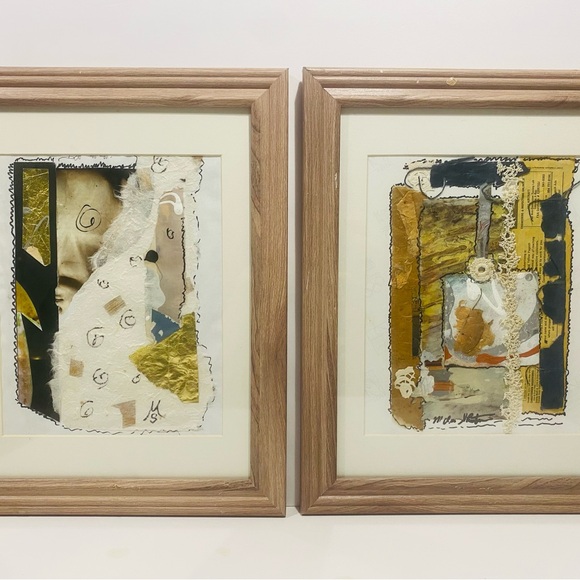 Melba Shusterman | Wall Decor | Vtg Mixed Media Art Collage By Artist ...